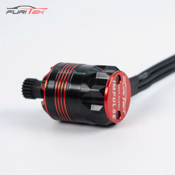 FURITEK BRUSHLESS SENSORED MOTOR IMPULSE 2835 1/8inch shaft w/Waterpro ...