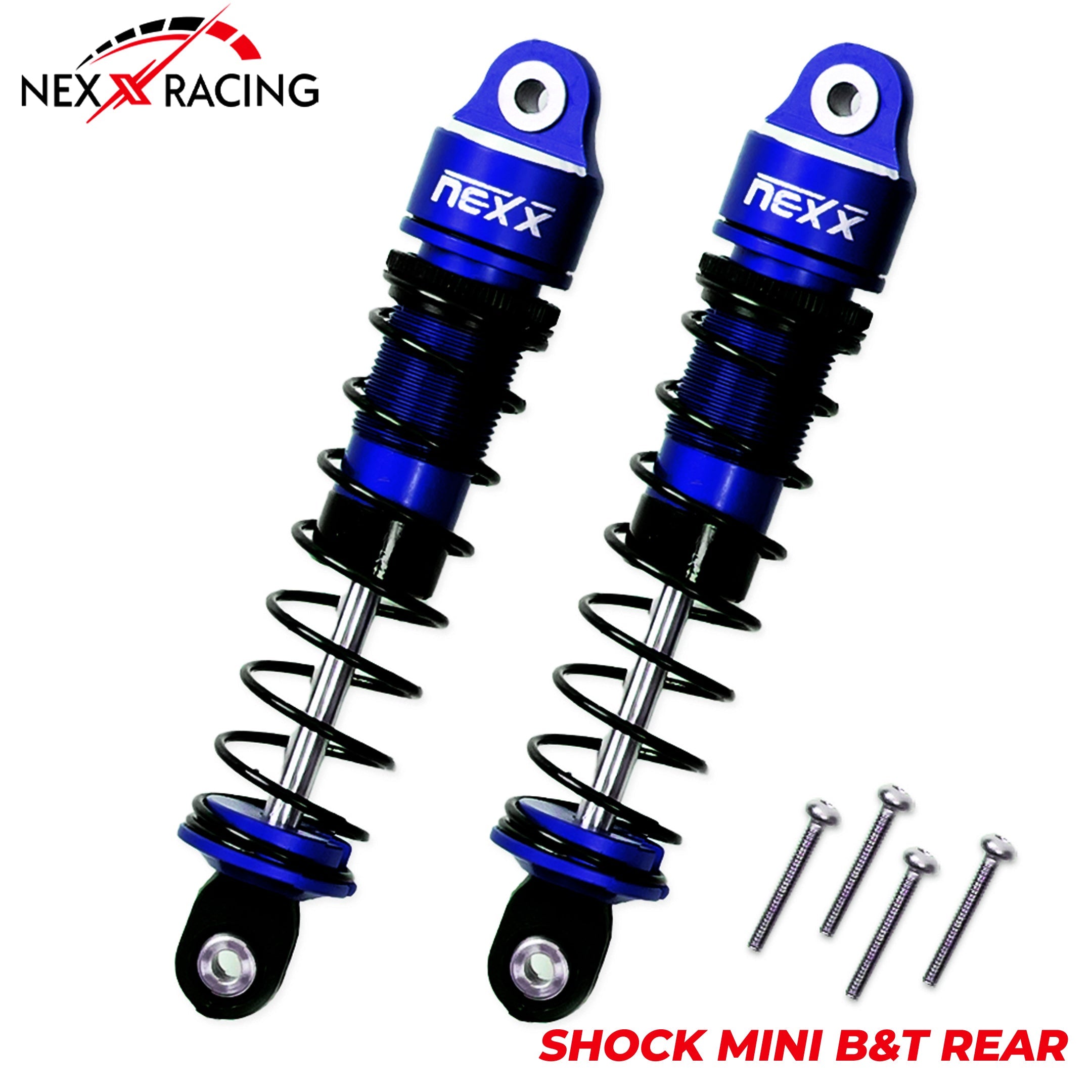 Nexx Racing Rear Oil shock (2pcs) for Mini-T& Mini-B - BLUE – Direct RC