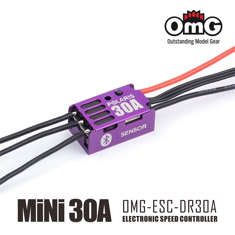 OMG POLARIS DR-30A Sensored Brushless ESC with Build-in (Violet ...