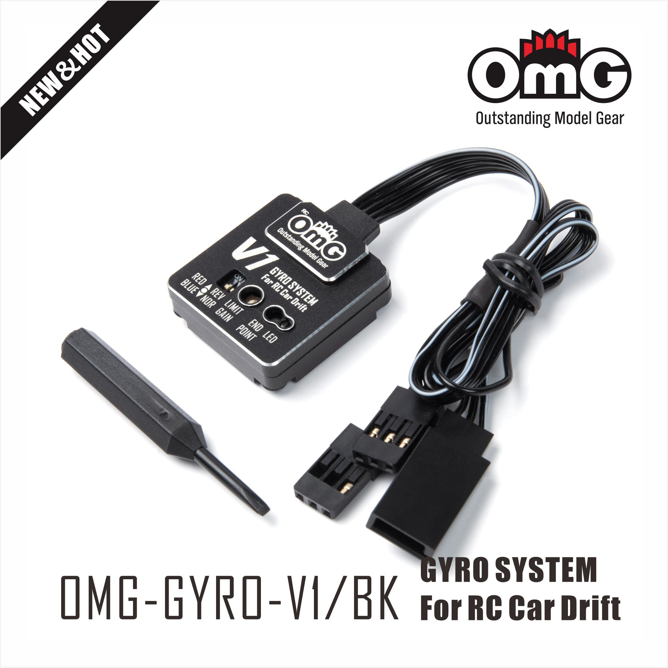 OMG-GYRO-V1 Dual System Gyro for RC Car - Black – Direct RC